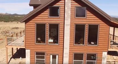 Steel Log Sided Cabin | Architectuul